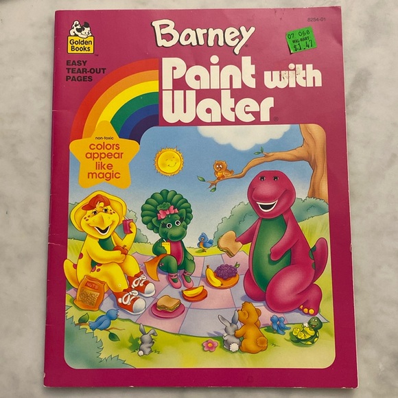Other | Barney Paint With Water 1995 | Poshmark